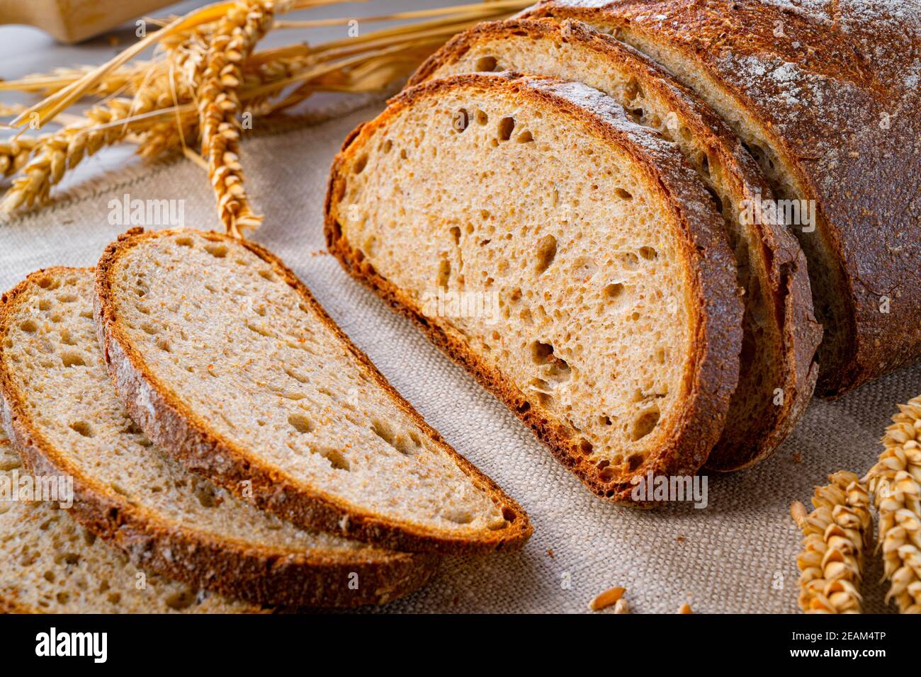Delicious mixed rye bread, also called gray bread Stock Photo - Alamy