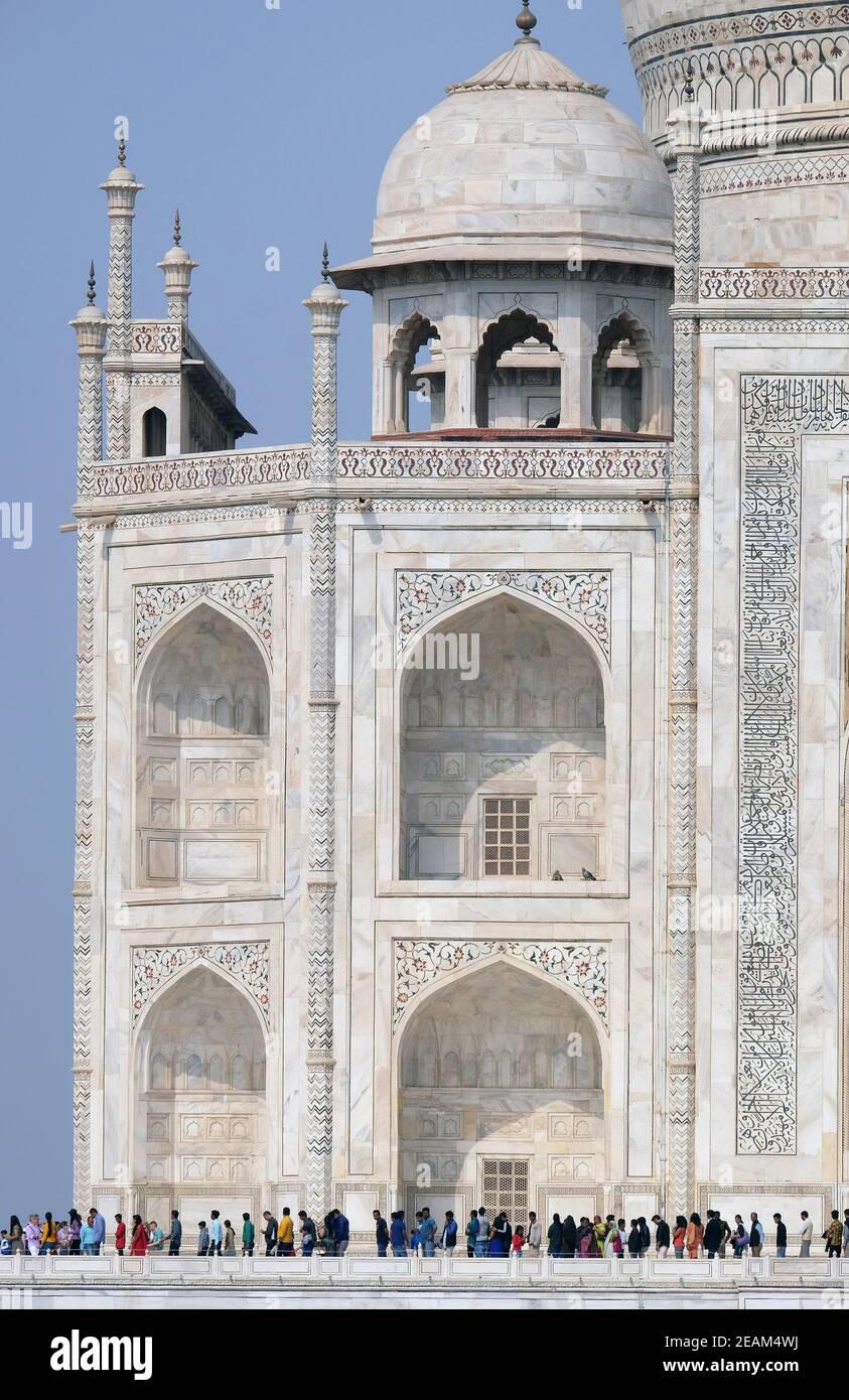 Taj Mahal (Crown of Palaces) in Agra, Uttar Pradesh, India Stock Photo ...