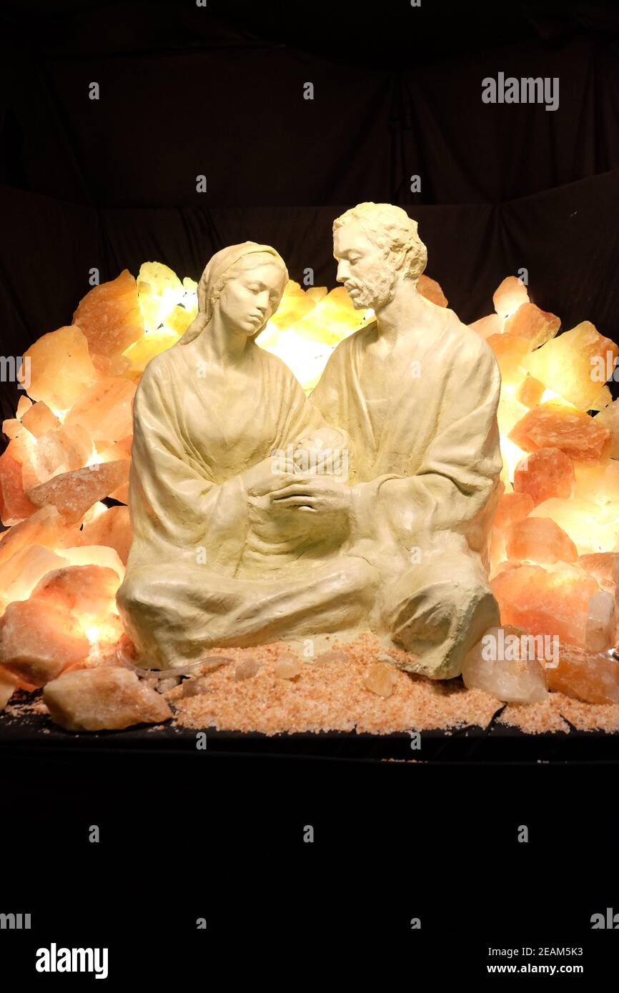 Nativity scene, creche or crib, is a depiction of the birth of Jesus ...