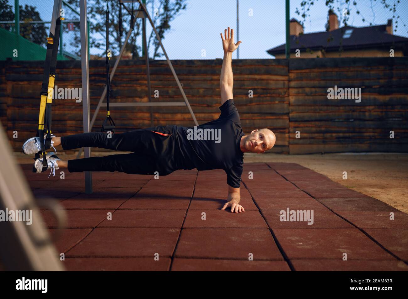 Happy sportive man hi-res stock photography and images - Alamy