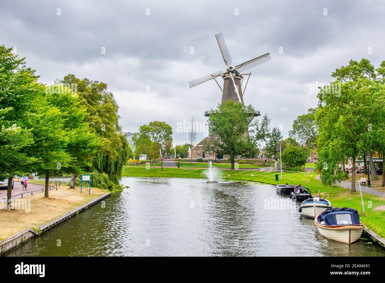 windmill de Adriaan in Haarlem, Netherlands Stock Photo - Alamy