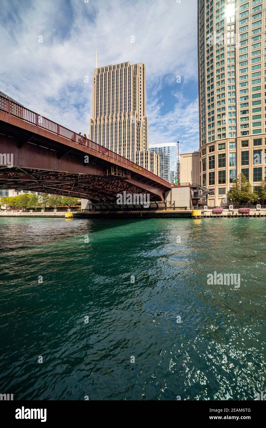 Chicago River in Chicago, Illinois Stock Photo - Alamy