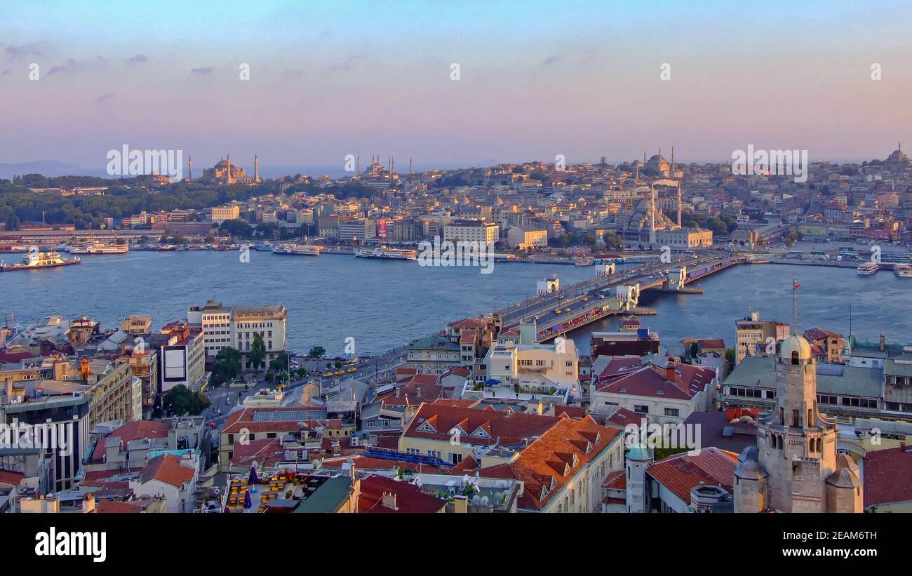 Aerial view golden horn hi-res stock photography and images - Alamy