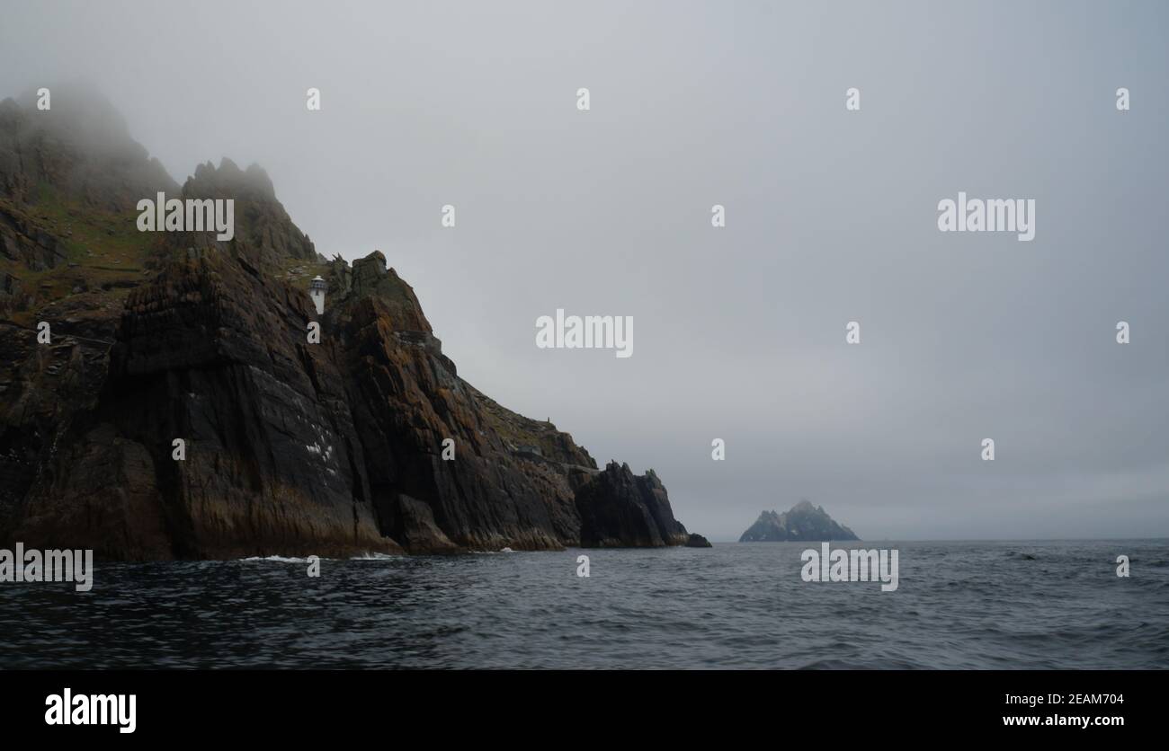 Skellig Michael Lighthouses Stock Photo - Alamy