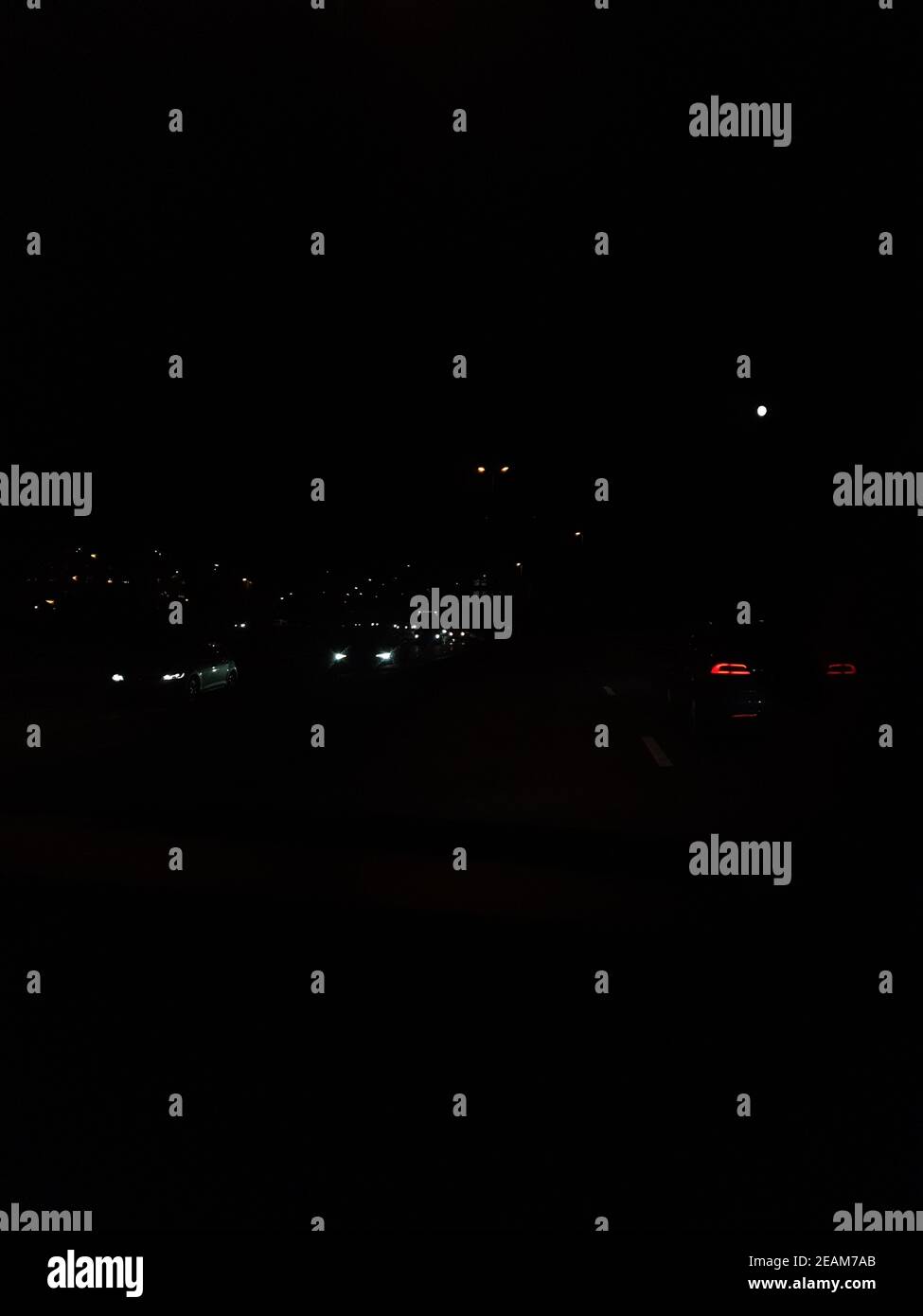 Car lights night hi-res stock photography and images - Alamy