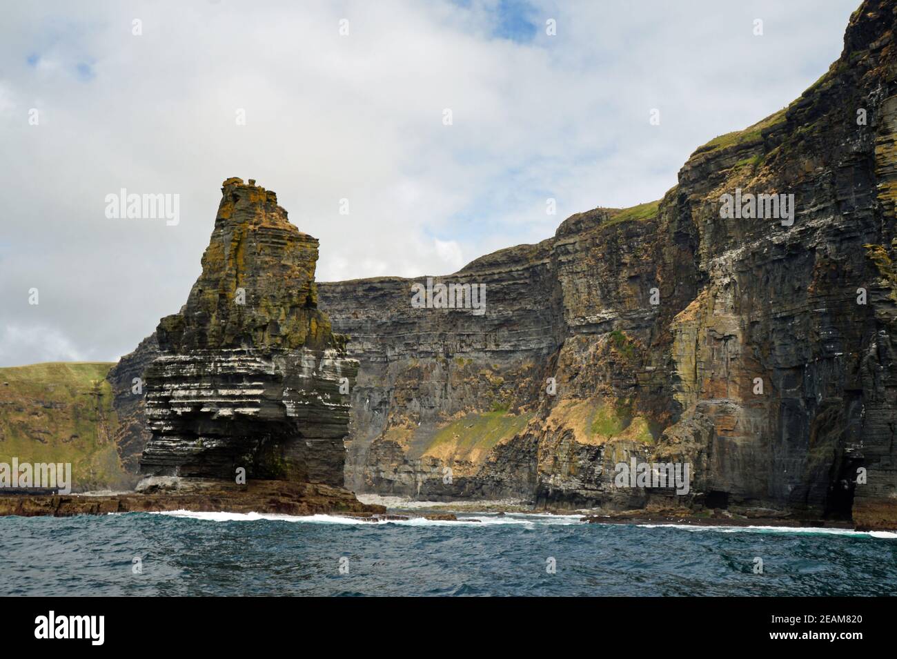 Wild Atlantic Way Boat trip on the Cliffs of Moher Stock Photo - Alamy