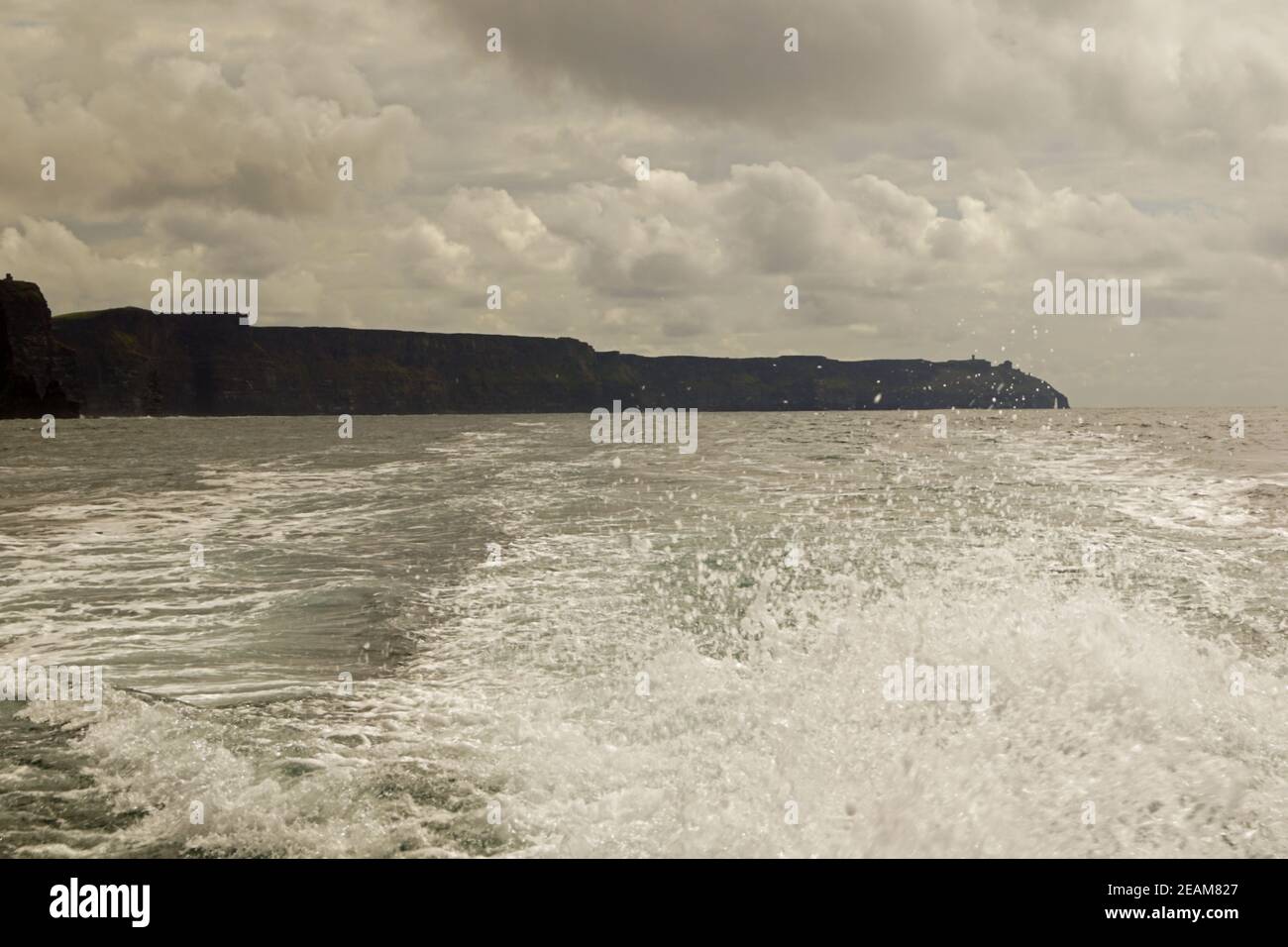 Wild Atlantic Way Boat trip on the Cliffs of Moher Stock Photo - Alamy