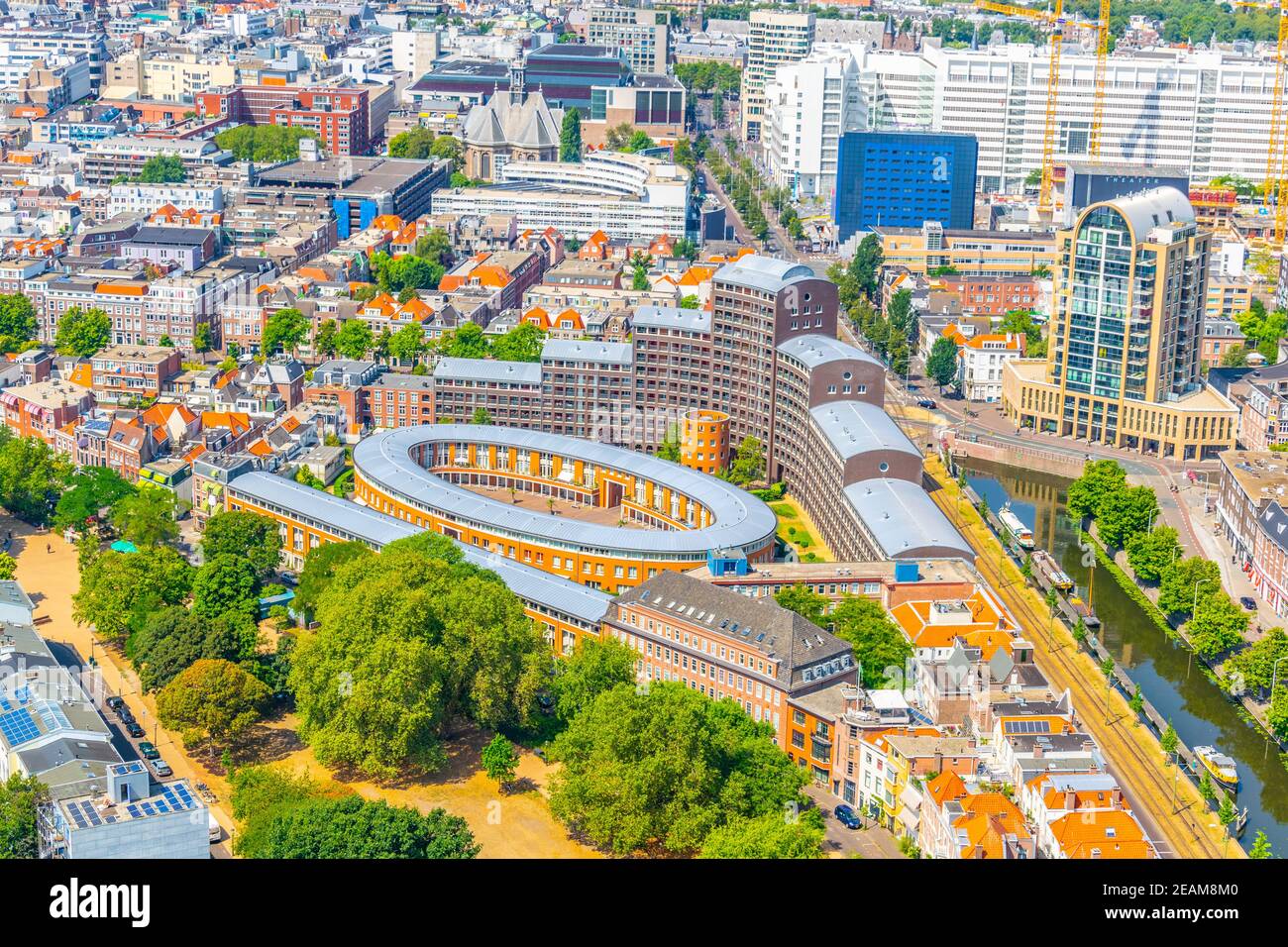 Aerial view of the old town of the Hague, Netherlands Stock Photo - Alamy