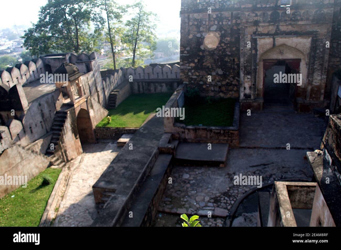 Terrace and Basement of Jhansi Fort Stock Photo - Alamy
