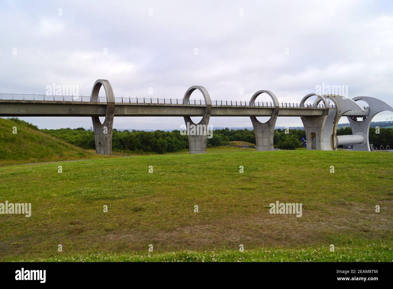 the Falkirk Wheel , the Falkirk Tunnel and the Union Canal Stock Photo ...