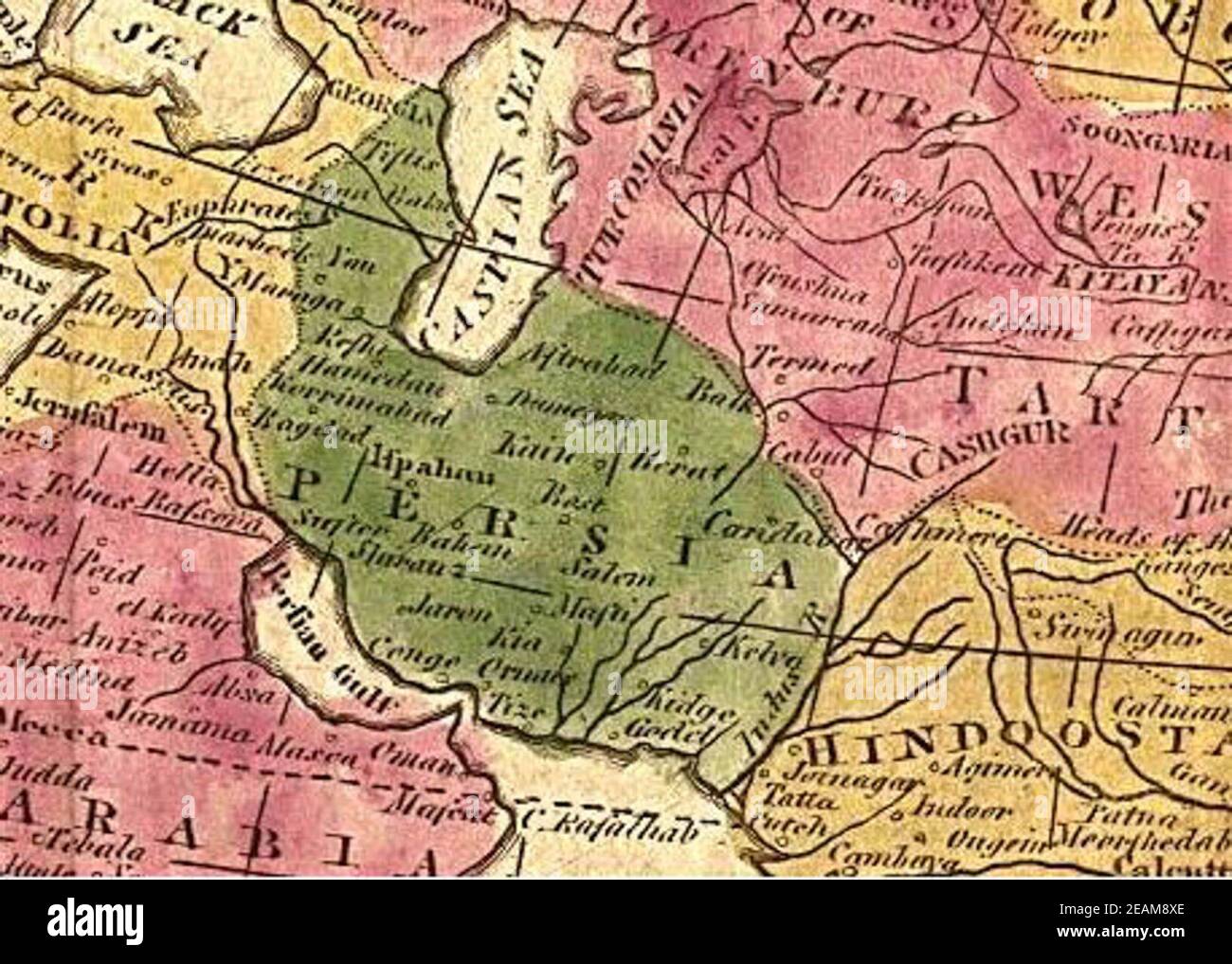 Treaty of gulistan map hi-res stock photography and images - Alamy