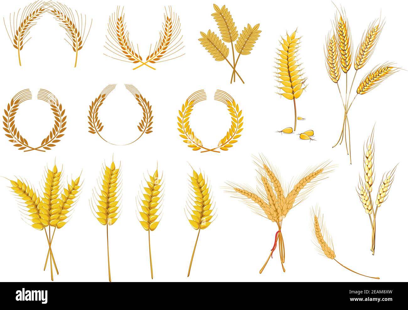 Sheaf grains Stock Vector Images - Alamy
