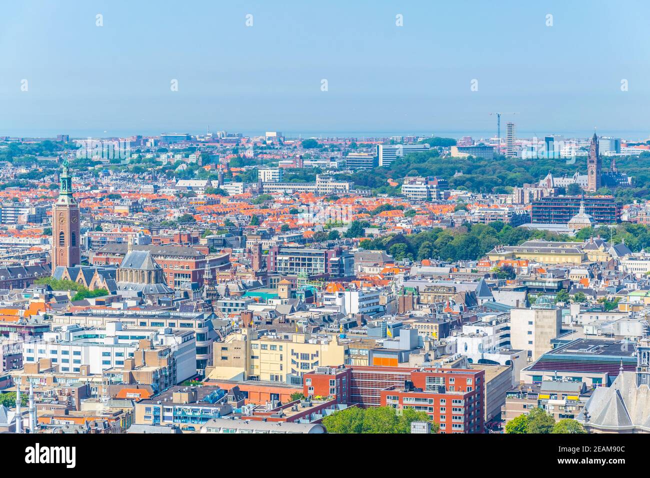 Aerial view of the old town of the Hague, Netherlands Stock Photo - Alamy