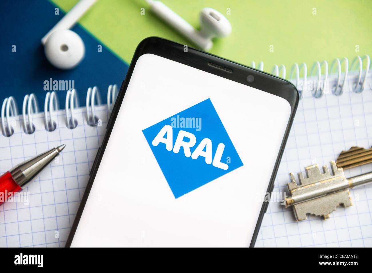 Aral logo hi-res stock photography and images - Alamy