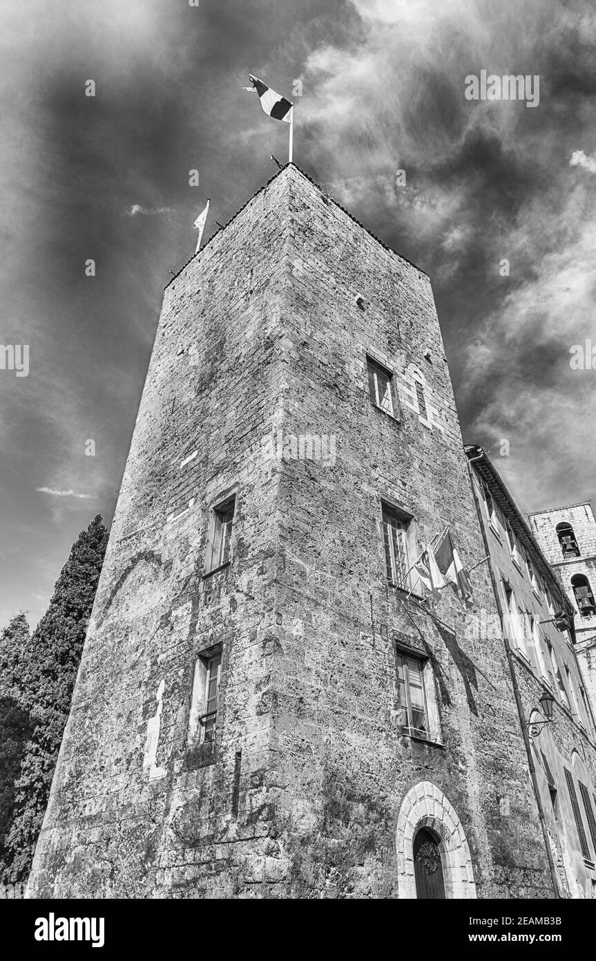 Hotel facade in france Black and White Stock Photos & Images - Alamy