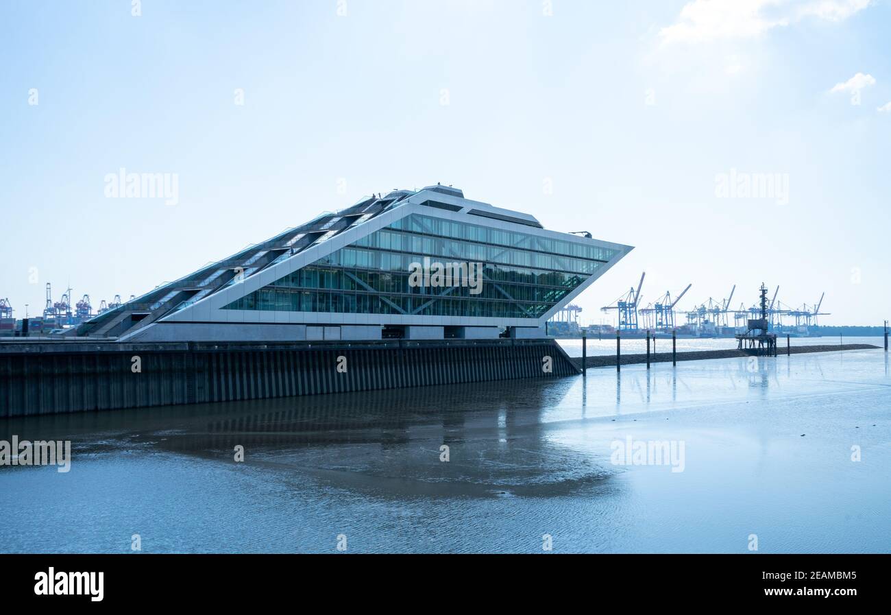 HAMBURG, GERMANY - Aug 18, 2020: Dockland in Hamburg is an office ...