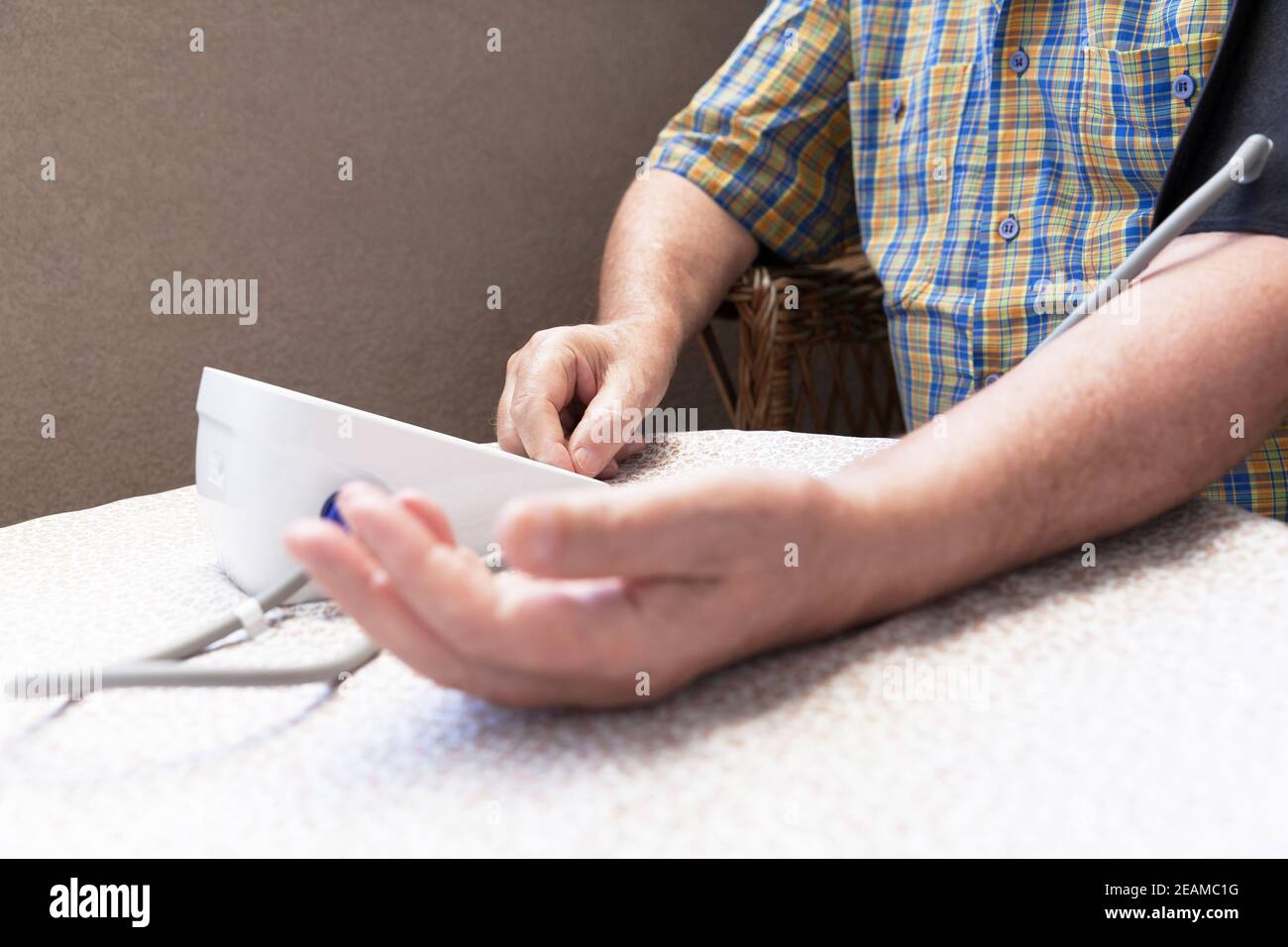 Blood pressure measure with heart rate check using digital device ...