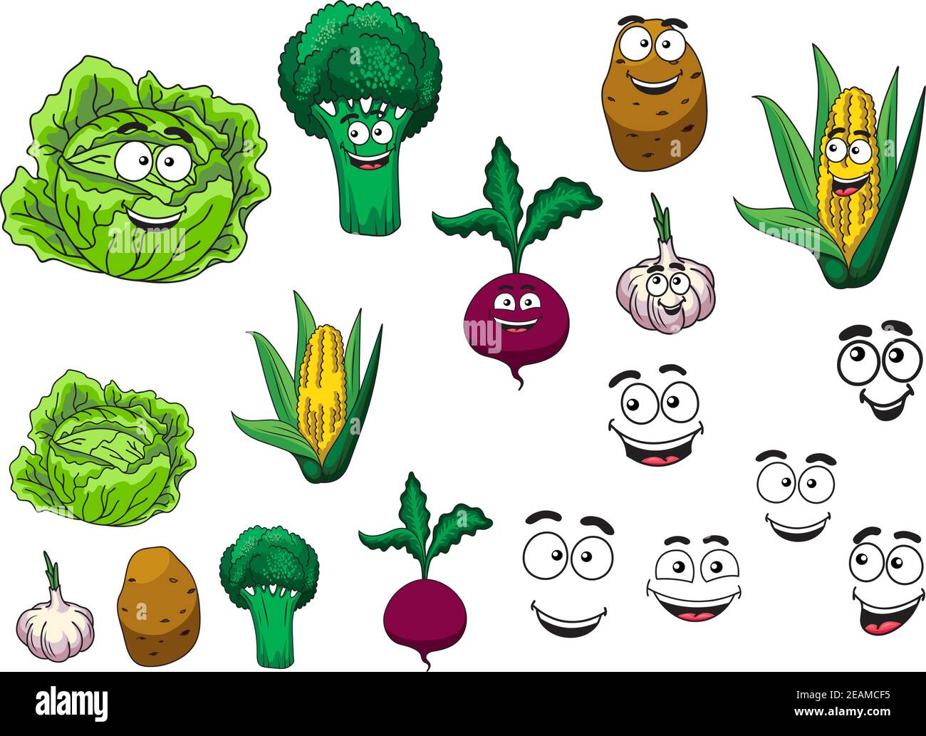 Happy lettuce vegetable cartoon character hi-res stock photography and ...