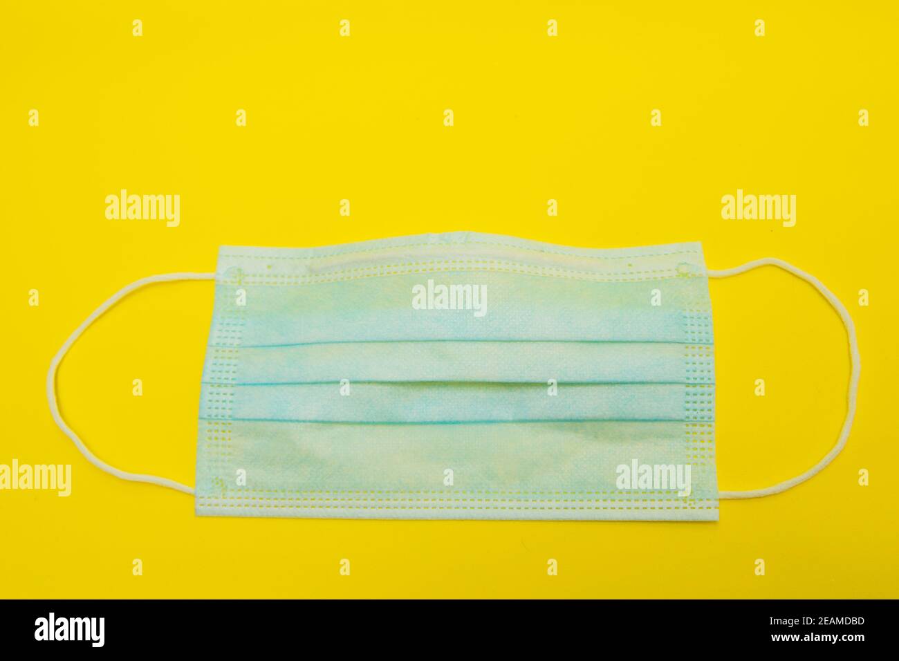 Surgical mask. Procedure mask from bacteria. The concept of protection ...