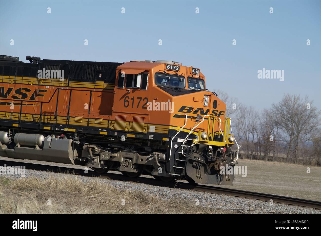 ST. LOUIS, UNITED STATES - Jan 30, 2009: A railroad freight locomotive ...