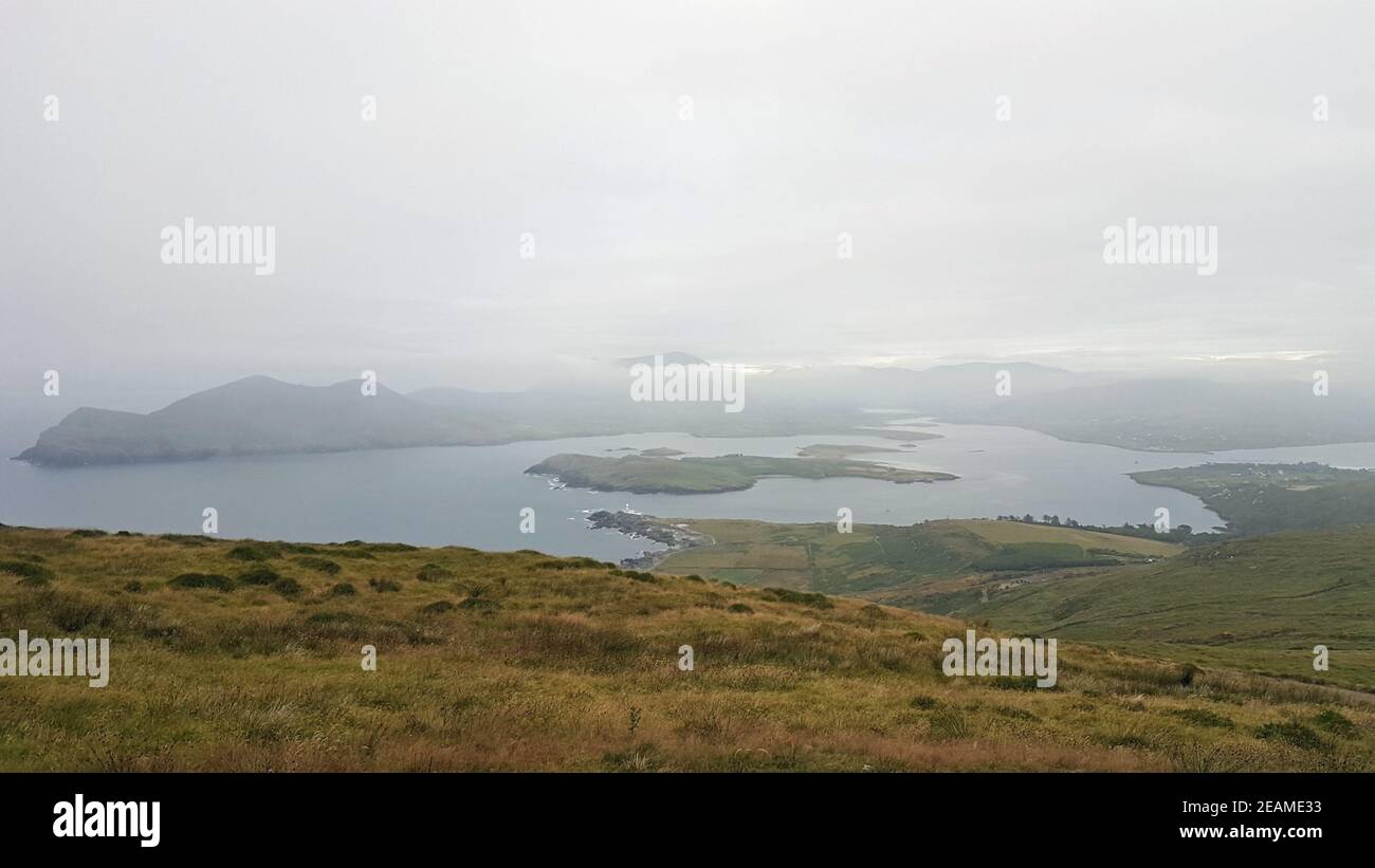 Geokaun mountain and Fogher Cliffs Stock Photo - Alamy