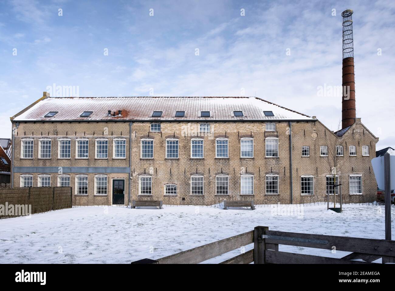 Rear and chimney of the former Nooitgedagt ice skating and woodworking ...