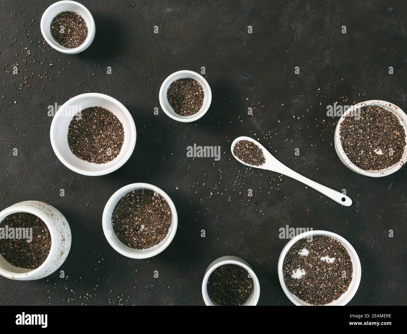 chia seed flat lay Stock Photo - Alamy