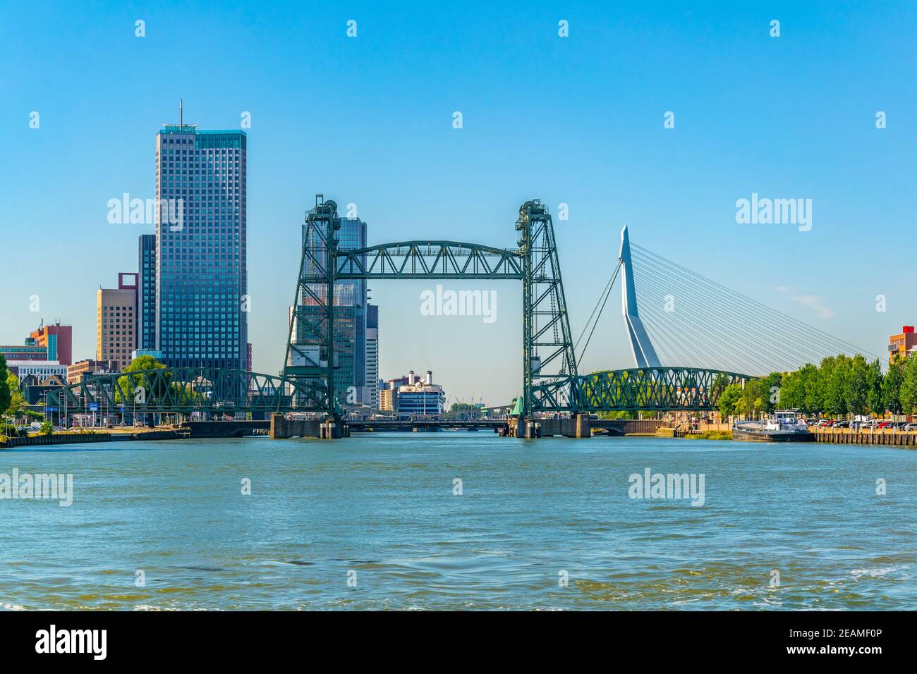 Rotterdam netherlands old railway bridge hi-res stock photography and ...