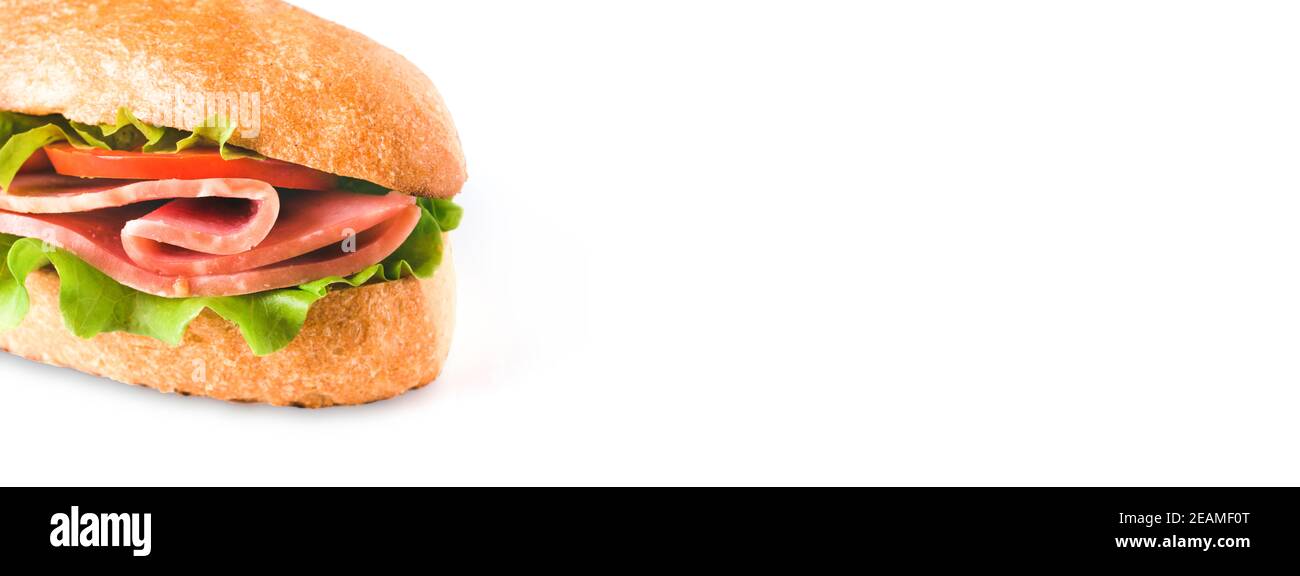 Ham sandwich cutout hi-res stock photography and images - Alamy