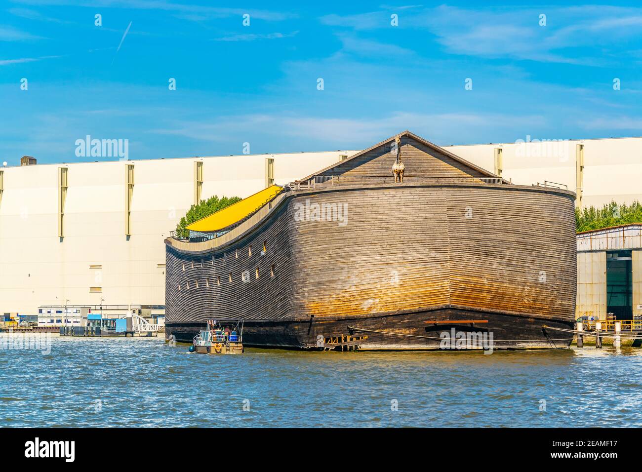 Replice of Noah's ark in Rotterdam, Netherlands Stock Photo - Alamy