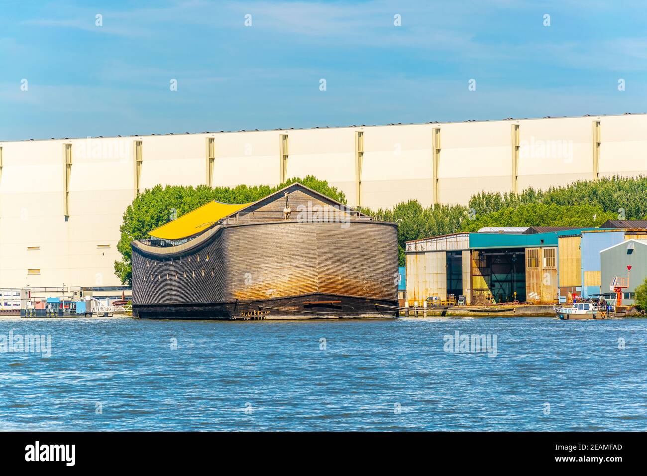 Replice of Noah's ark in Rotterdam, Netherlands Stock Photo - Alamy