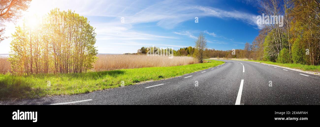 Open road panorama hi-res stock photography and images - Alamy