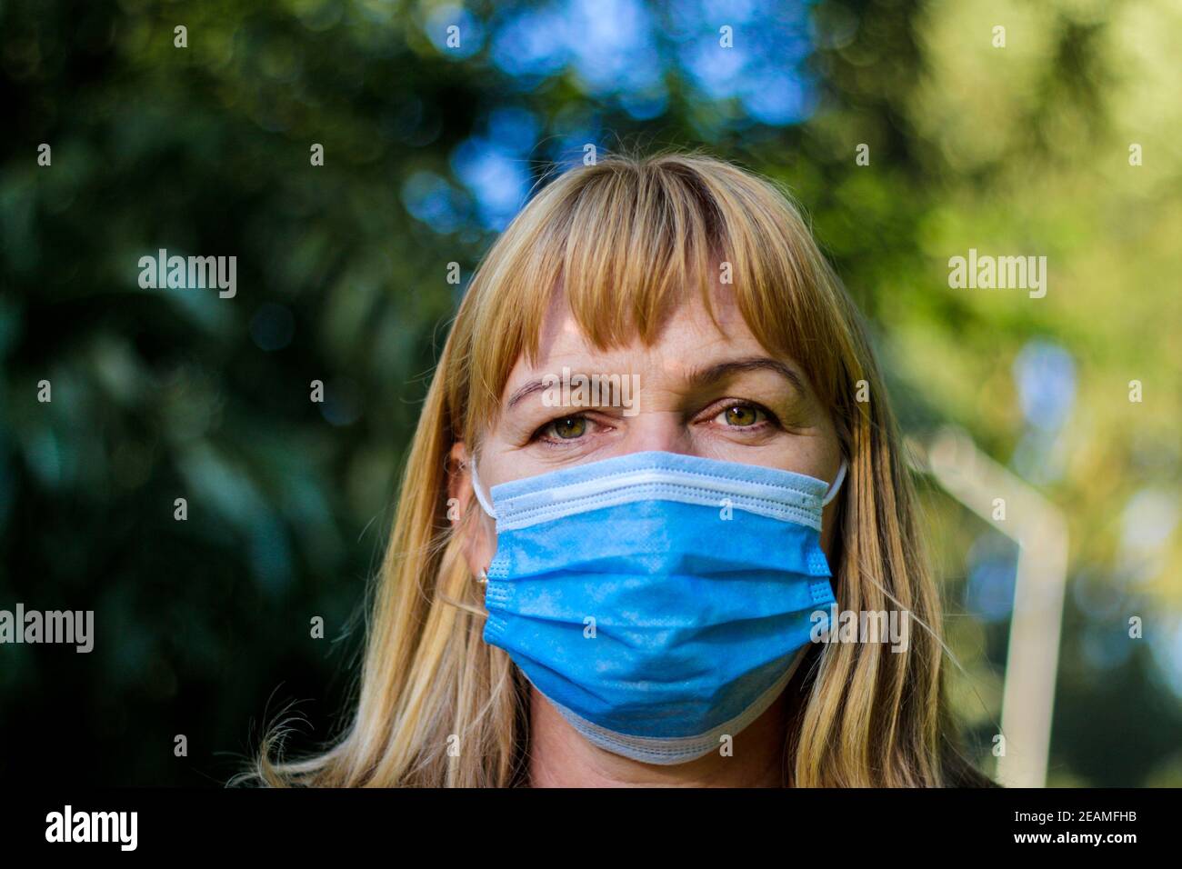Closeup face woman mouth nose hi-res stock photography and images - Alamy