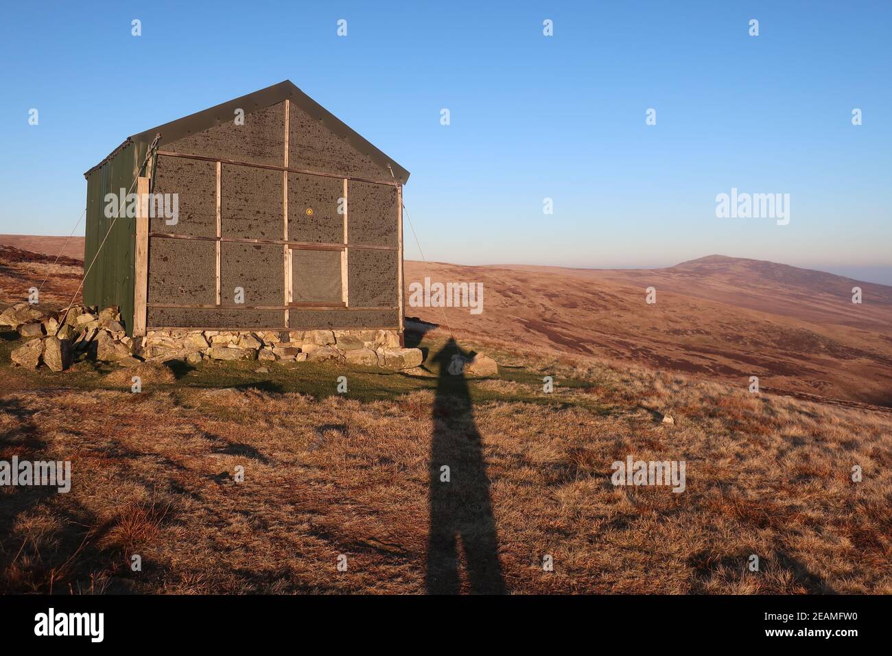 Great Lingy Hut bothy. Winter time. the Cumbria Way Long Distance ...