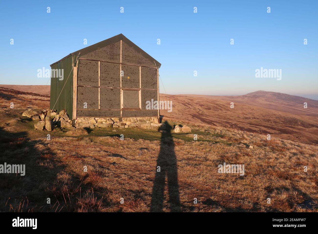 Great Lingy Hut bothy. Winter time. the Cumbria Way Long Distance ...