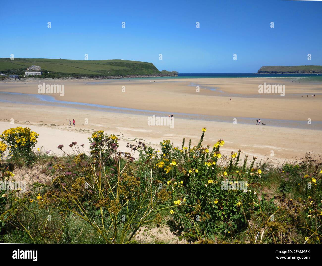 Stepper Point and Pentire Point from Gun Point, neat Padstow, Cornwall ...