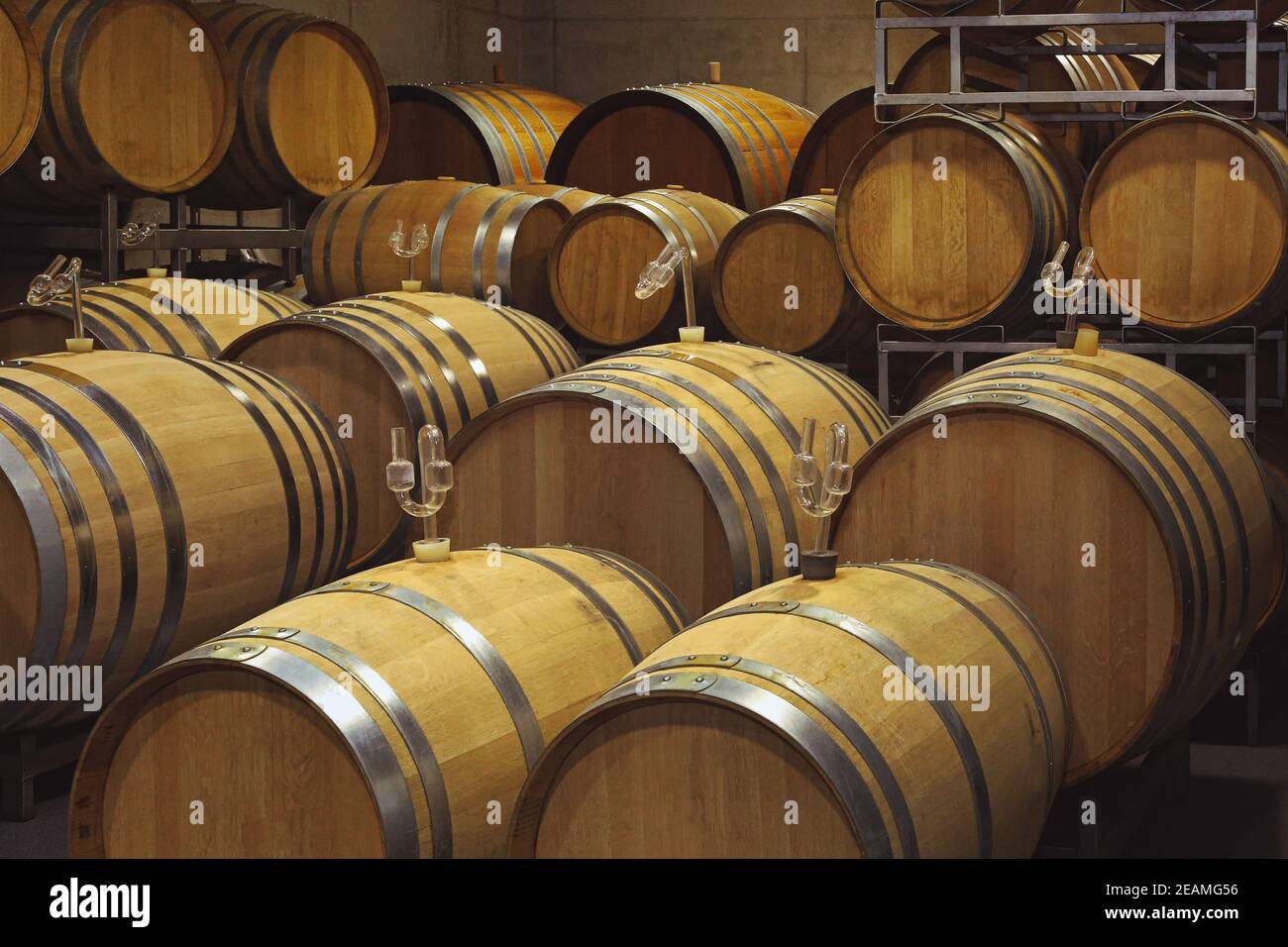 Barrel wine cellar hi-res stock photography and images - Alamy