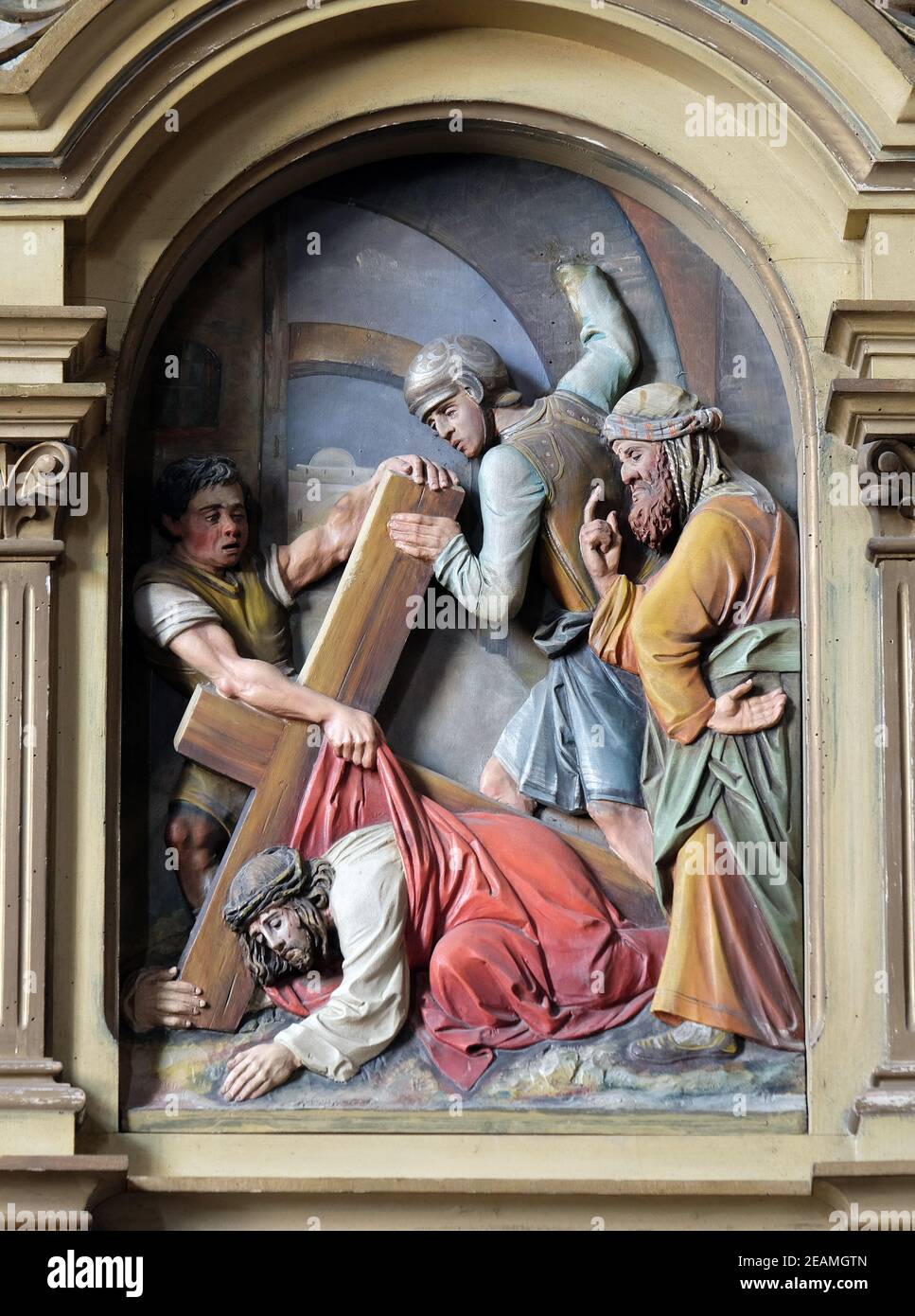 Jesus falls the second time hi-res stock photography and images - Alamy
