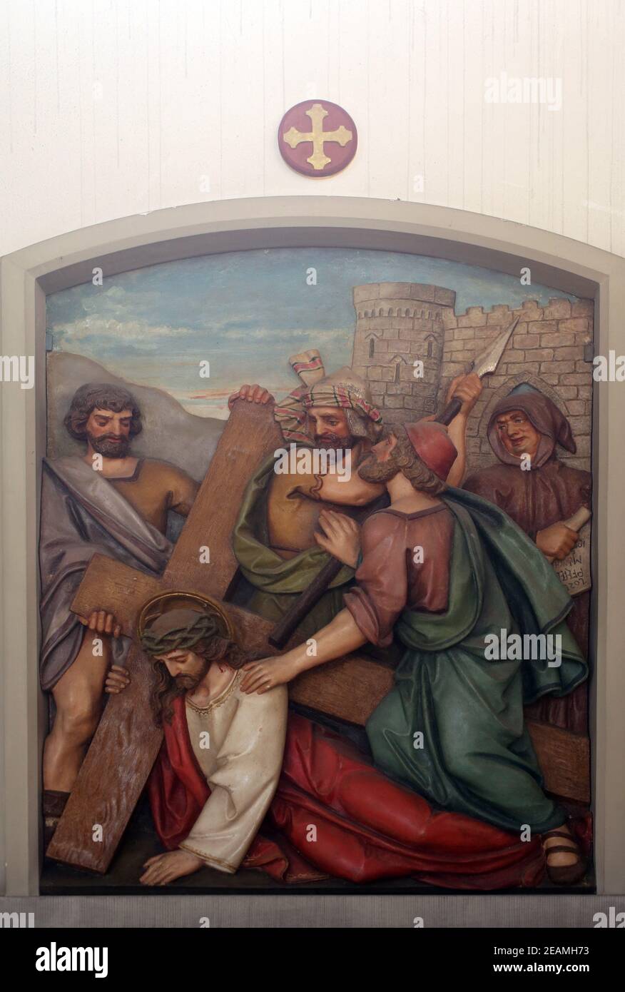 Jesus falls the second time hi-res stock photography and images - Alamy