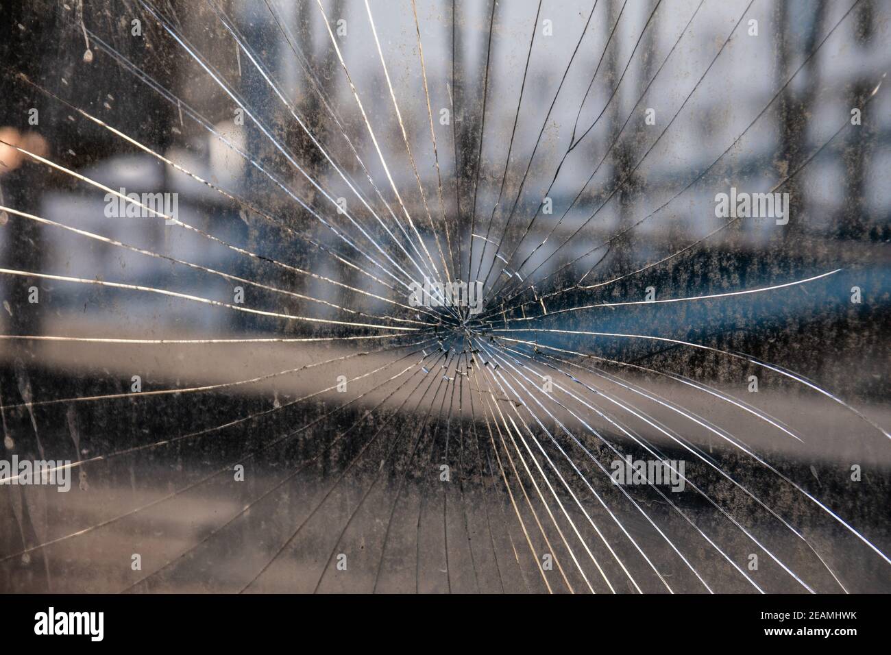 broken disk with circular cracks Stock Photo - Alamy