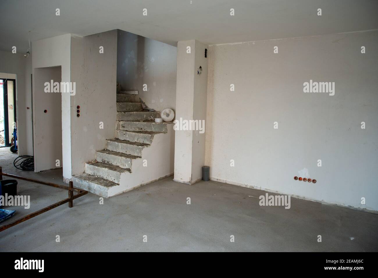 building a house, unfinished interior Stock Photo - Alamy