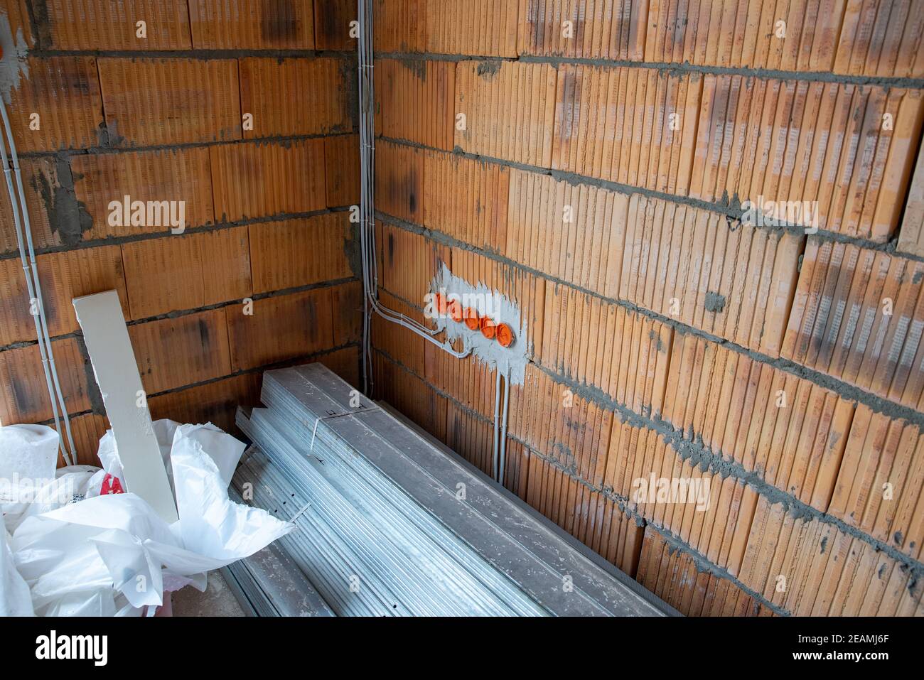 building a house, unfinished interior Stock Photo - Alamy