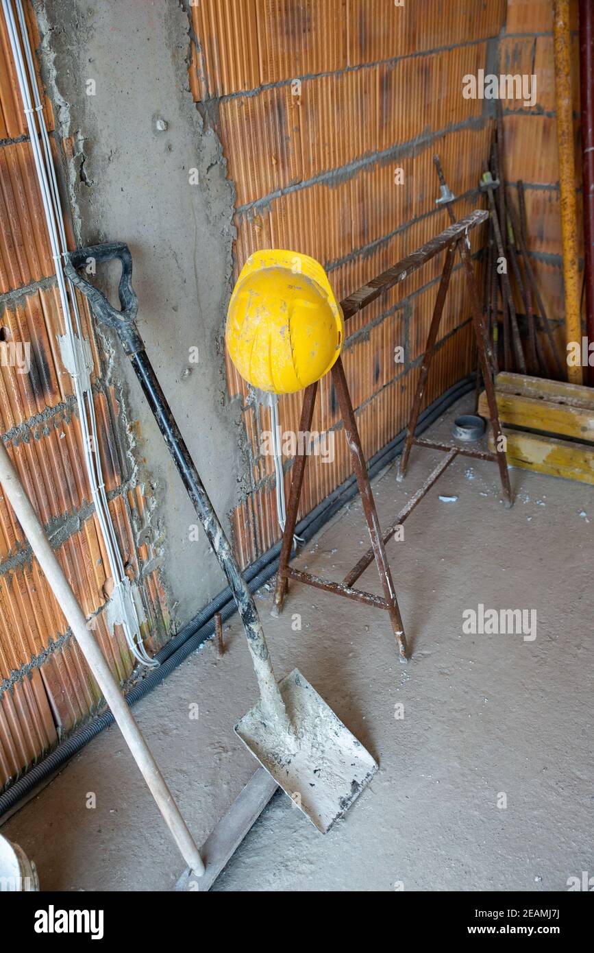 building a house, unfinished interior Stock Photo - Alamy