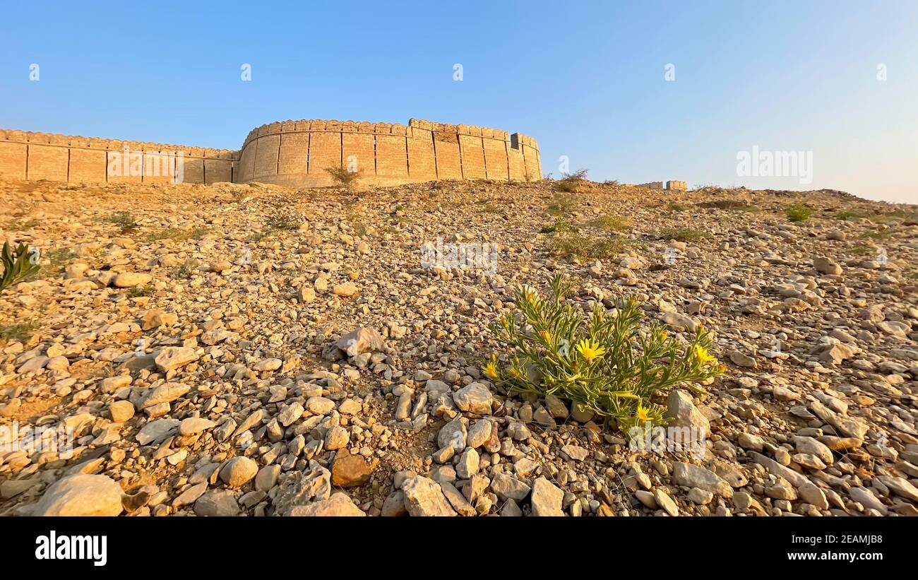 Miri Kot Fort Jamshoro. interior and exterior view Stock Photo - Alamy