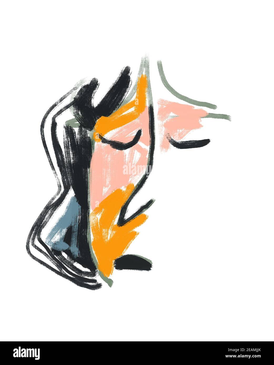 Abstract expressionism figure Cut Out Stock Images & Pictures - Alamy