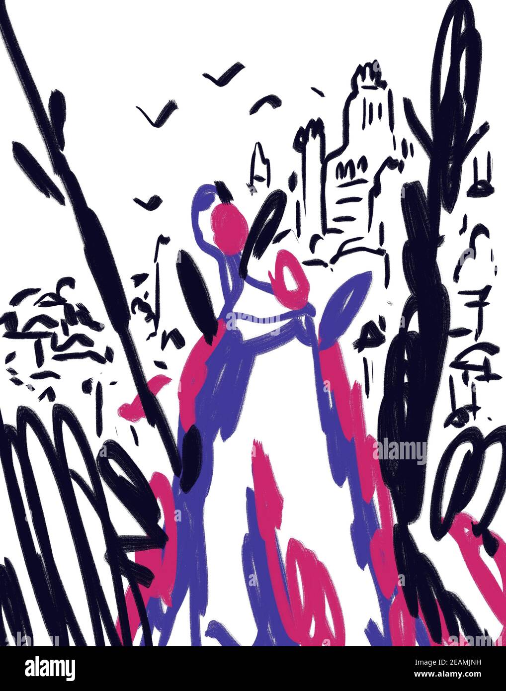 Person abstract draw hi-res stock photography and images - Alamy