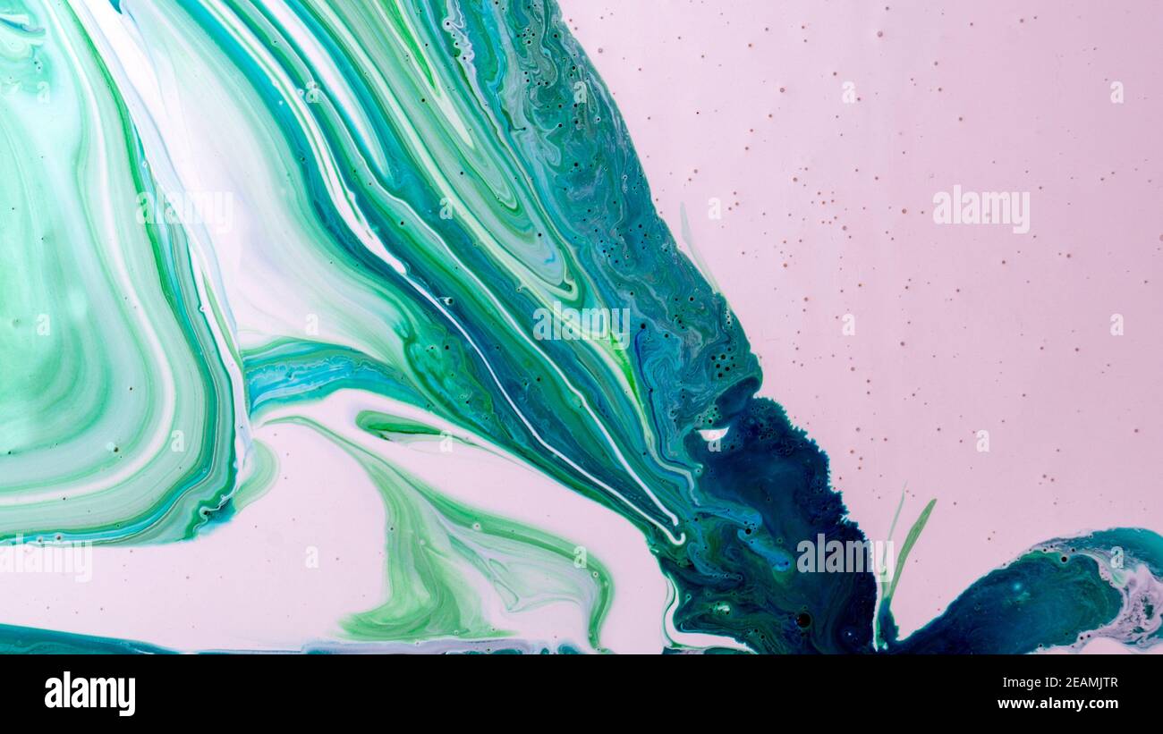 The colors of the aqueous ink are translucent. Abstract multicolored ...