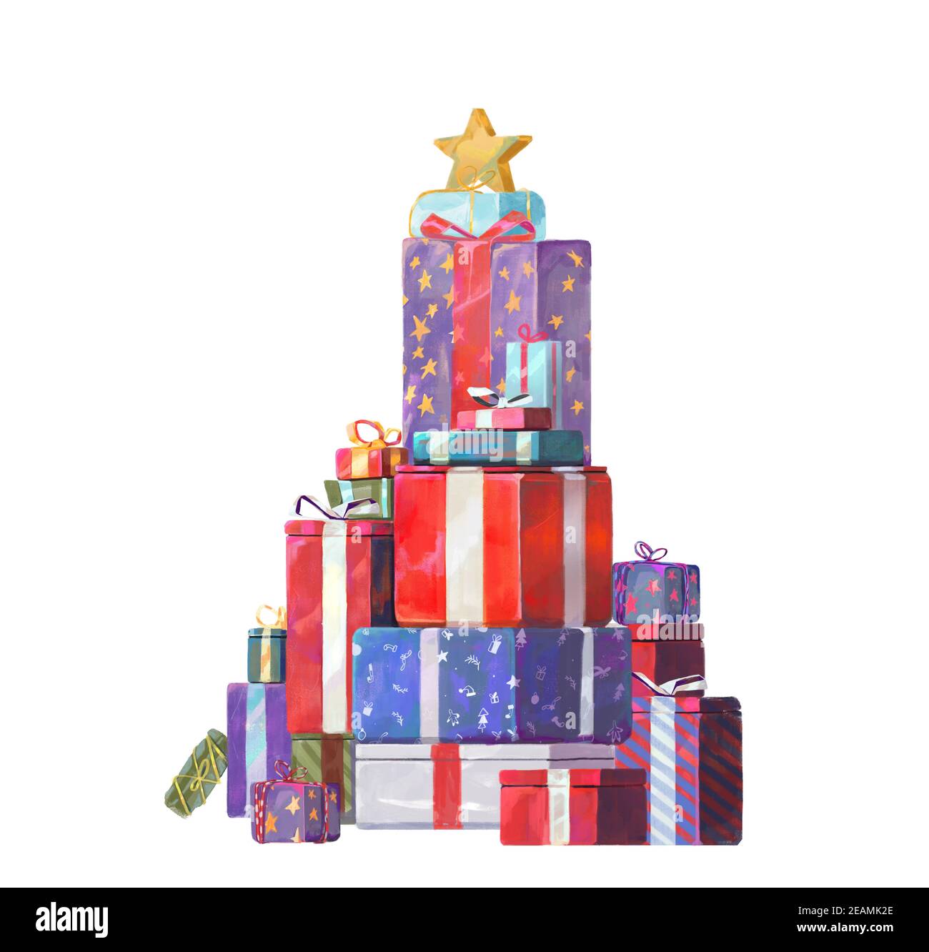 Christmas Tree And Presents Clipart