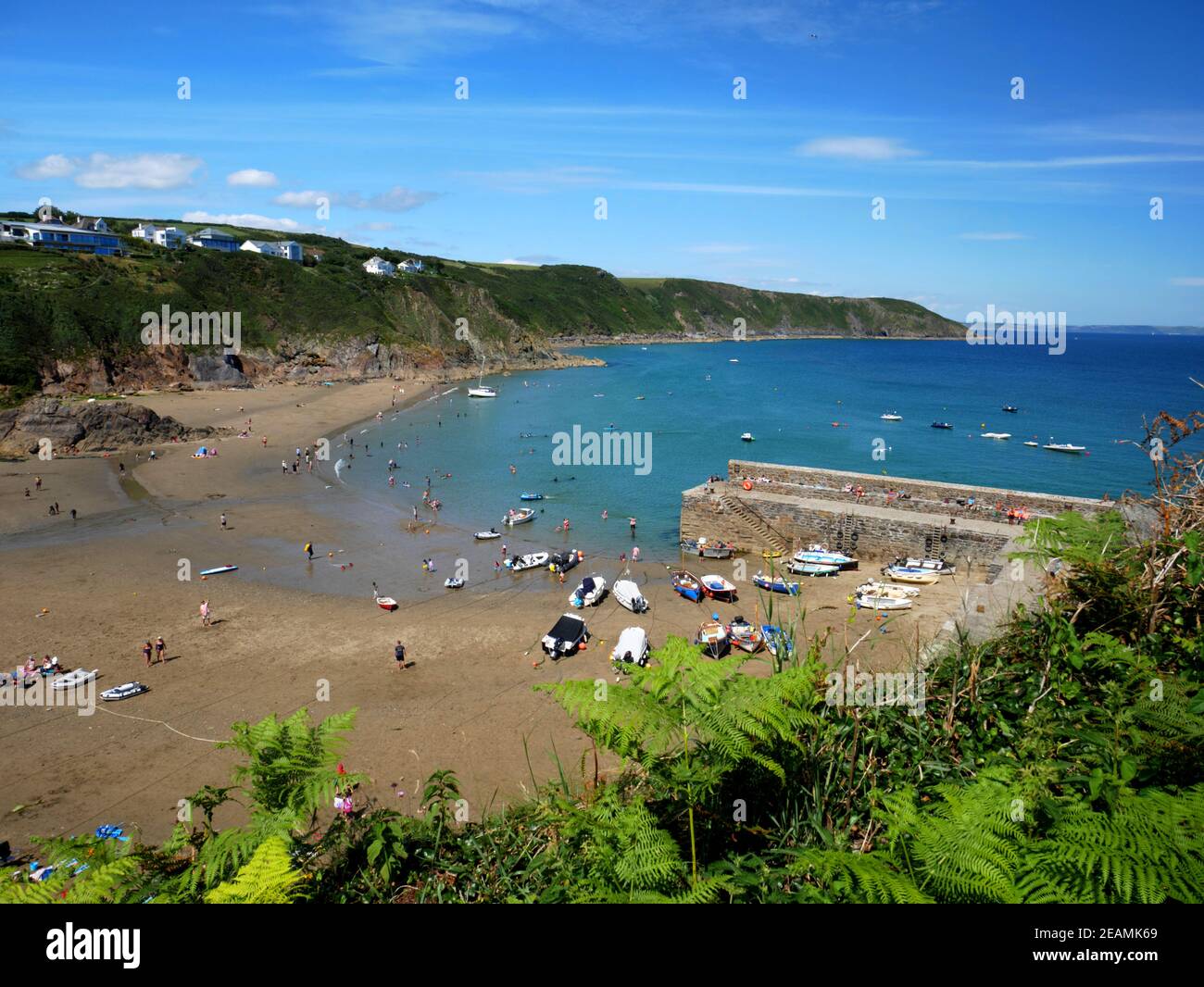 The harbour at Gorran Haven, Cornwall Stock Photo - Alamy