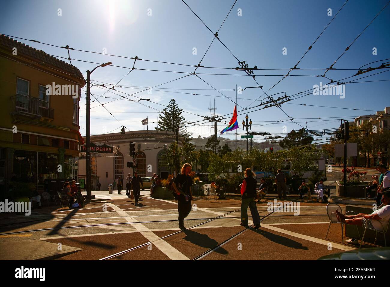 The Castro neighborhood in San Francisco, California, USA Stock Photo ...